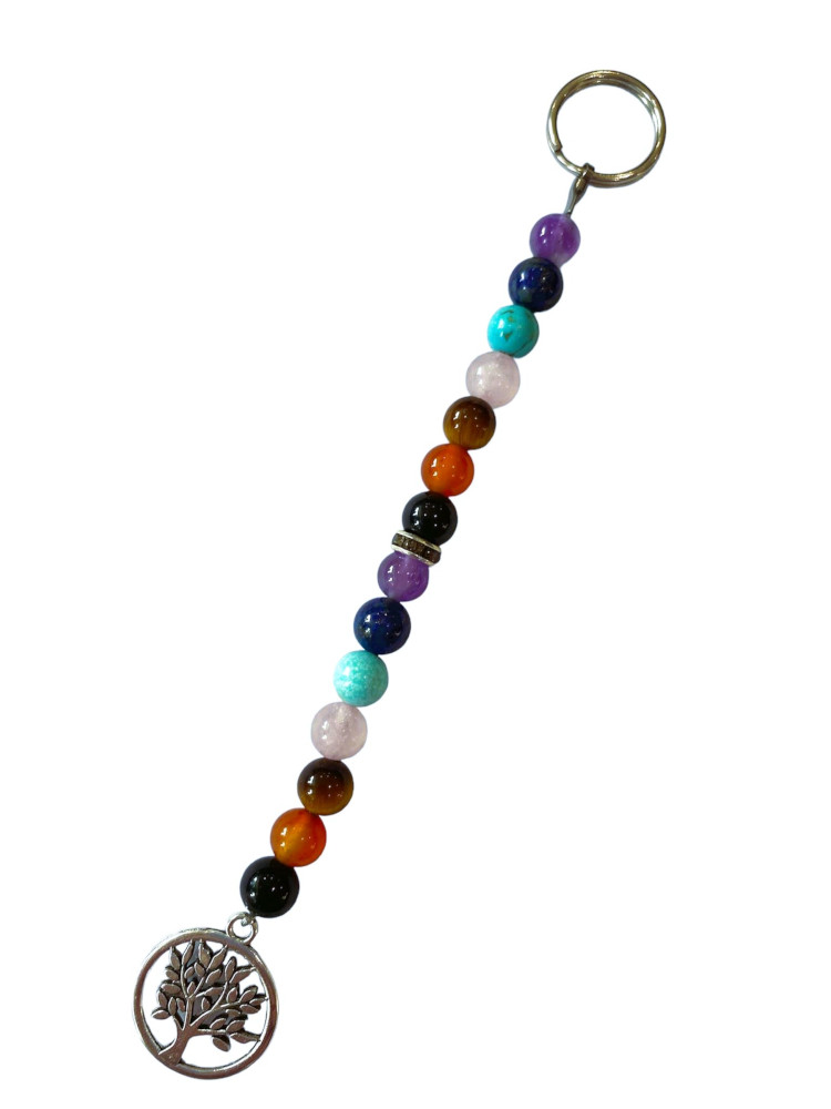 Lacet personnalisé 7 chakras - Au Jardin des Gemmes