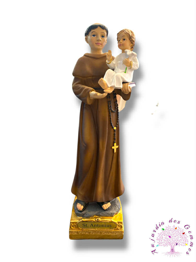 Statue Saint Antoine - 20 cm - Au Jardin des Gemmes